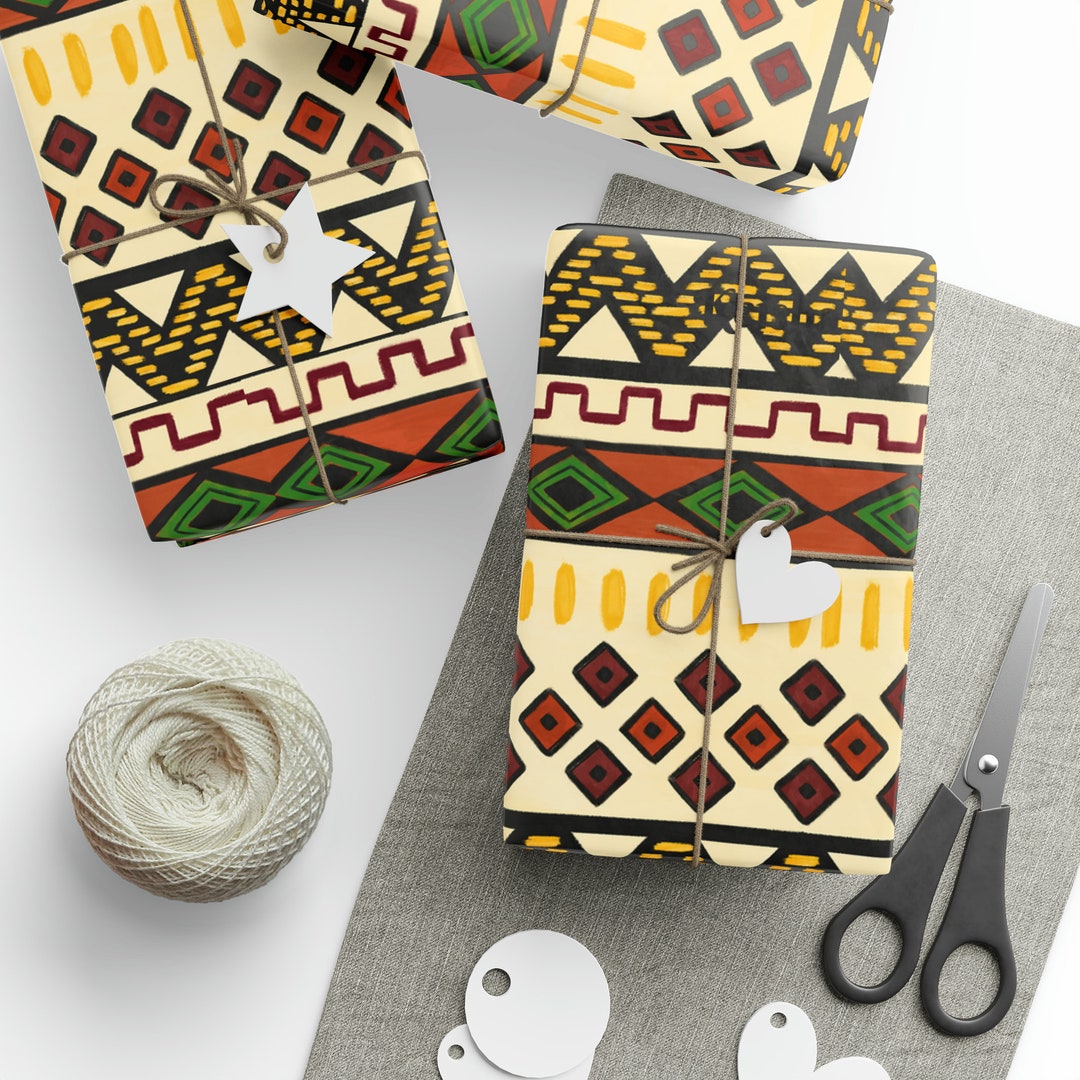 African Wrapping Paper Afrocentric Gift Wrap Kwanzaa Wrapping Paper ...