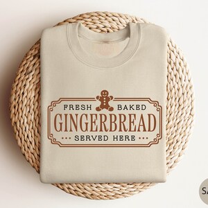 Gingerbread Man Sweatshirt, Christmas Sweaters, Gingerbread Sweater ...