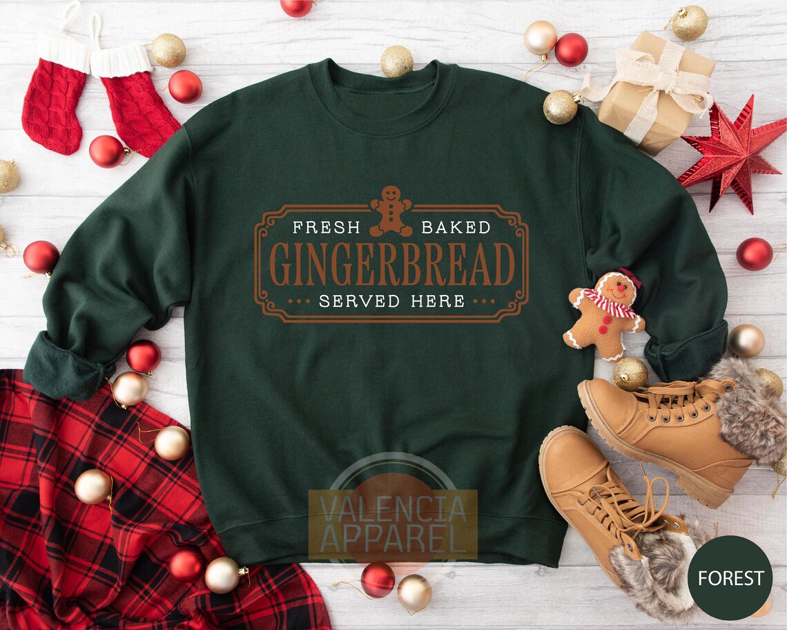 Gingerbread Man Sweatshirt, Christmas Sweaters, Gingerbread Sweater ...
