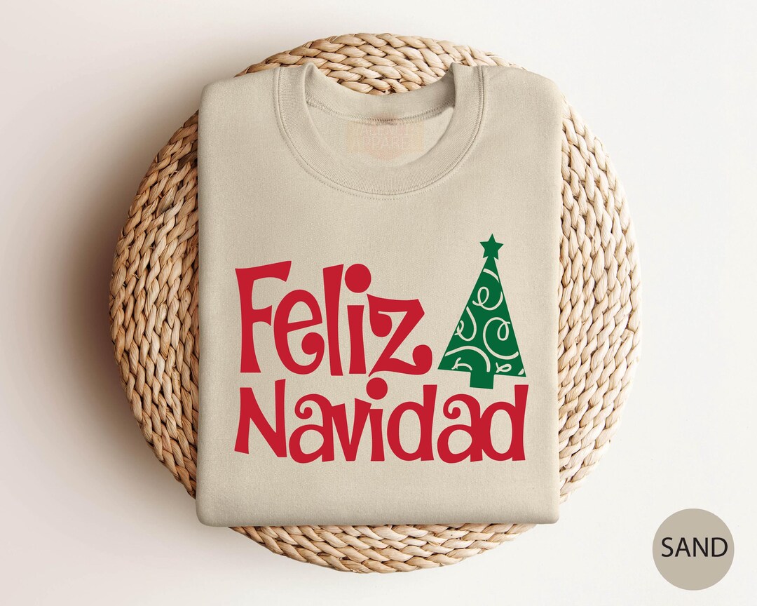 Feliz Navidad Sweatshirt,spanish Merry Christmas,christmas Family ...