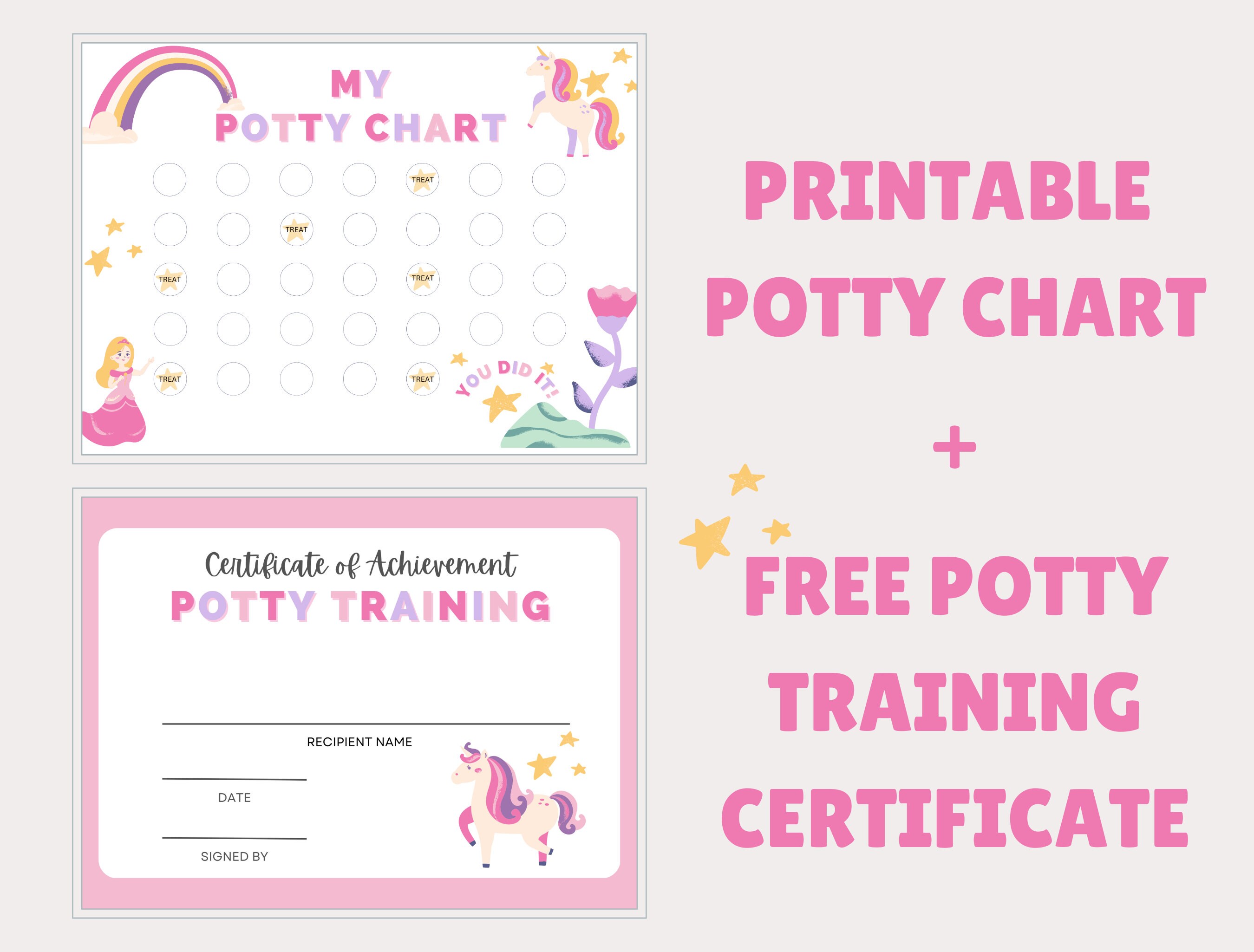 Kids Potty Training Chart | Potty Training Printable | Toddler Potty ...
