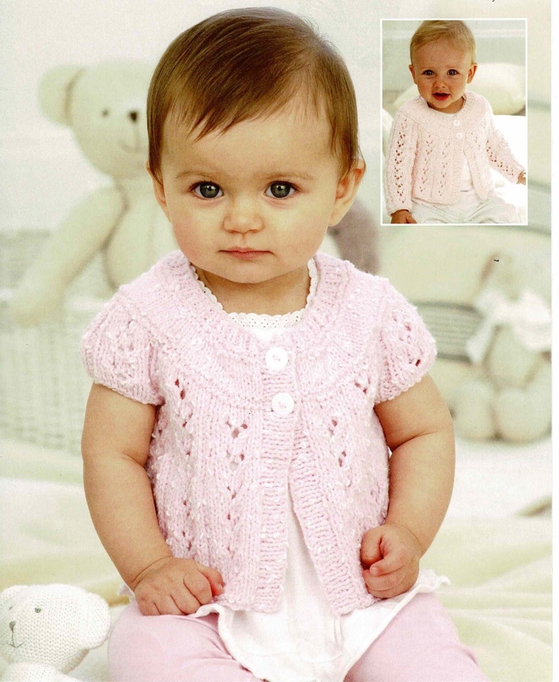Baby Cardigan Knitting Pattern, 2 Cardigan Styles PDF - Etsy