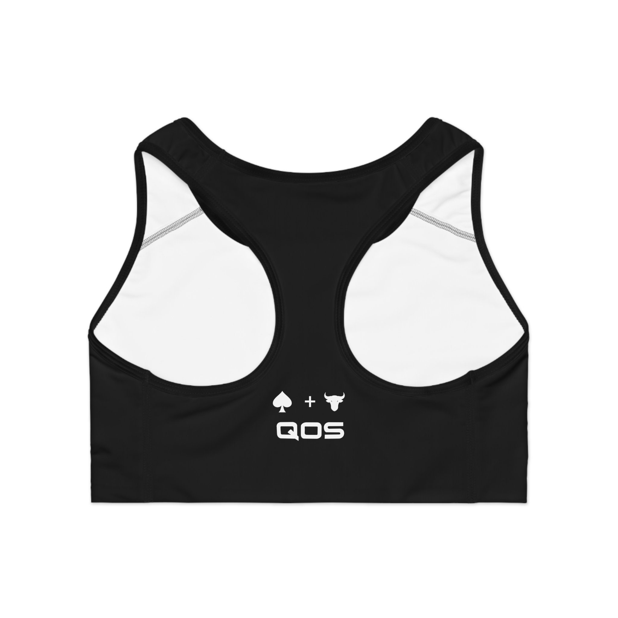 Queen of Spades Sports Bra | QOS + Bull Logo Bra - Etsy