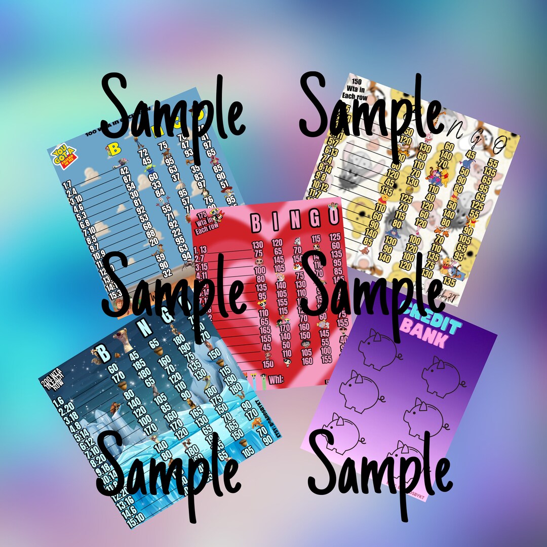 Bingo Board Bundle - Etsy