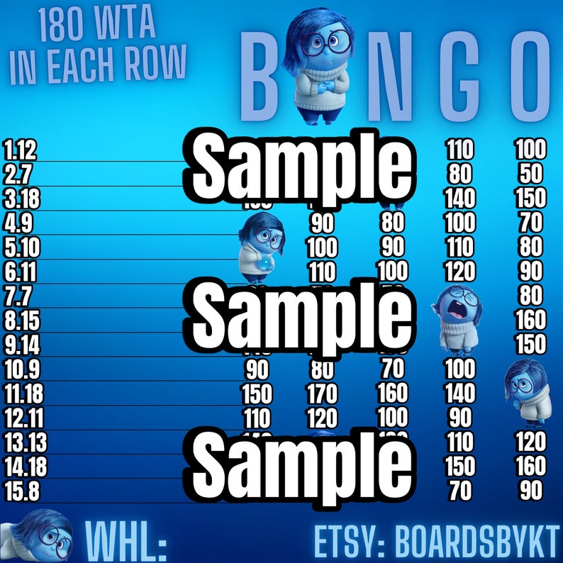 NEW! 180 Bingo Board - Etsy