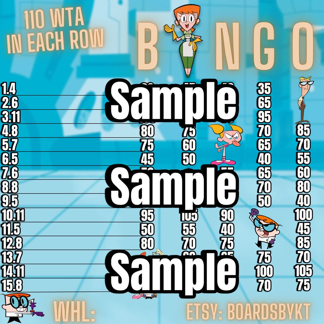 NEW! 110 Bingo Board - Etsy