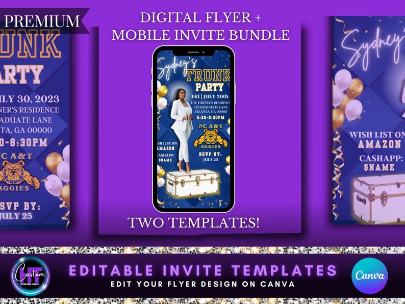 Trunk Party DIY Canva Flyer Template, Premade Flyer, Social Media Flyer ...