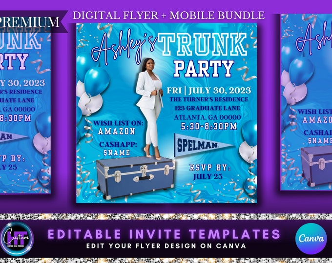 Trunk Party DIY Canva Flyer Template, Premade Flyer, Social Media Flyer ...