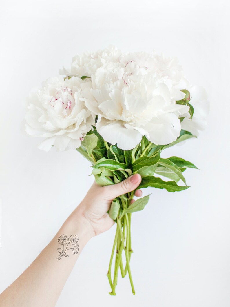 August Birth Month Flower (poppy) – INSTANT DIGITAL DOWNLOAD, Birth ...