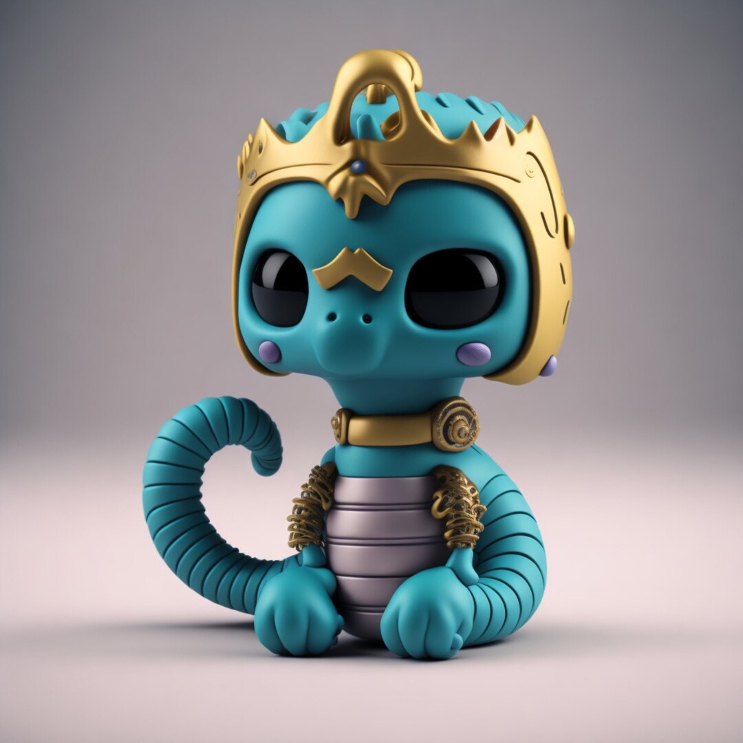 Magical King Cobra Cute and Colorful Digital Print for All - Etsy