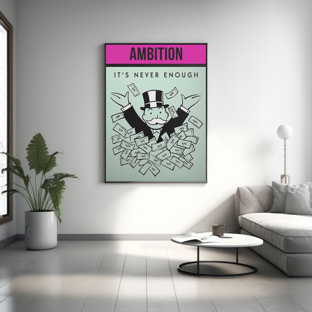 Monopoly ambition Card Poster - Etsy