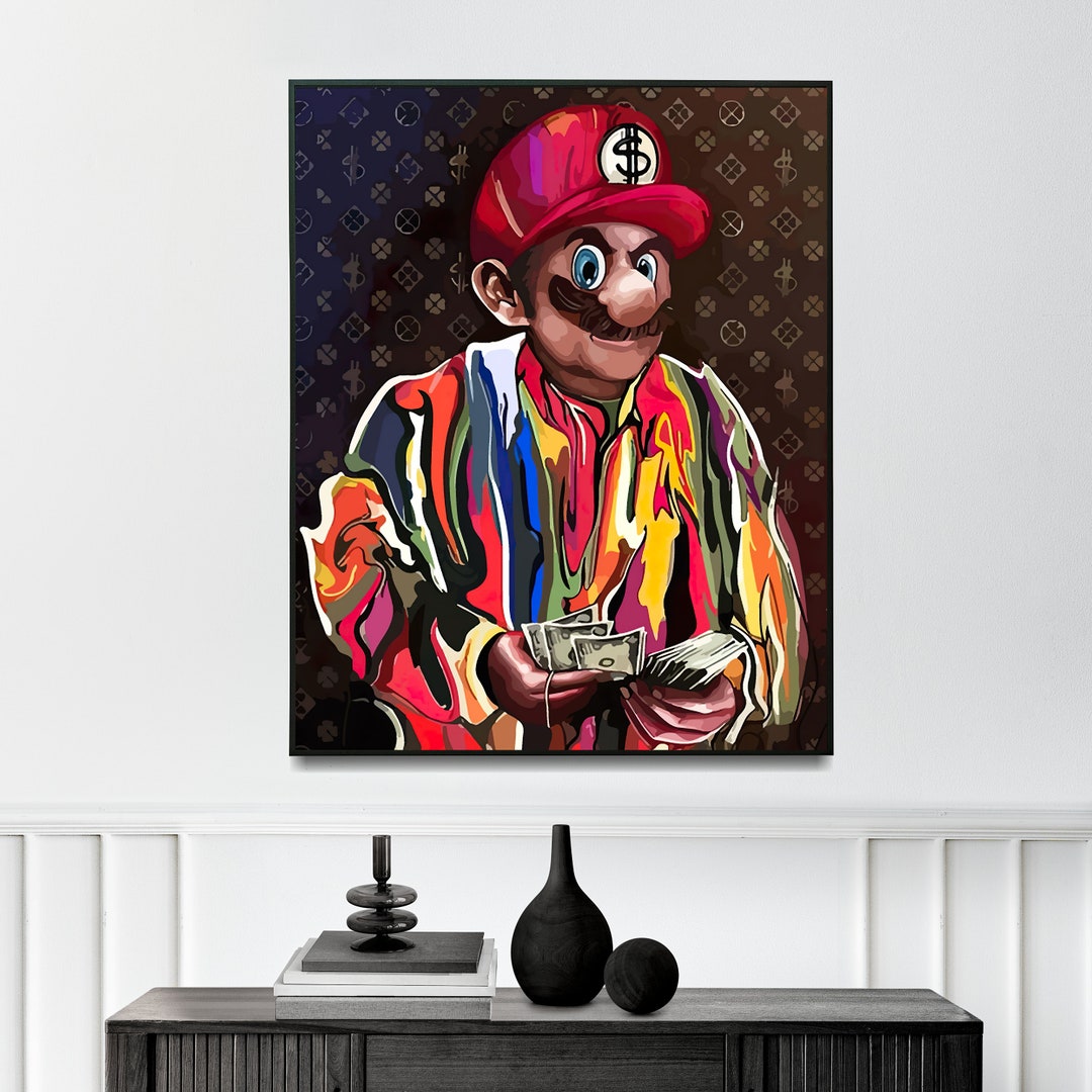 Money Mario X Louis Vuitton Canvas - Etsy UK