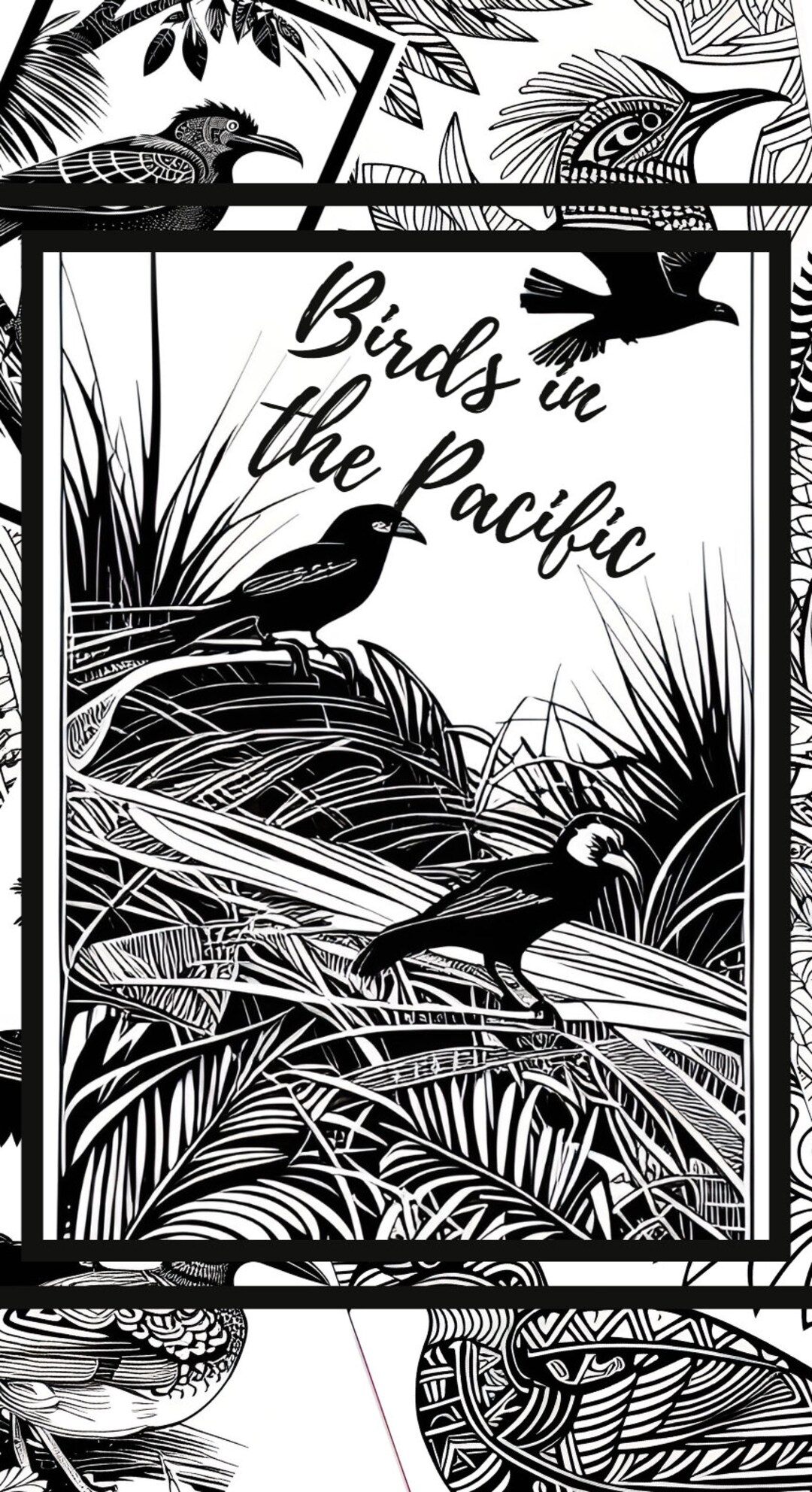 Birds in the Pacific Colouring Pages (3) - Etsy