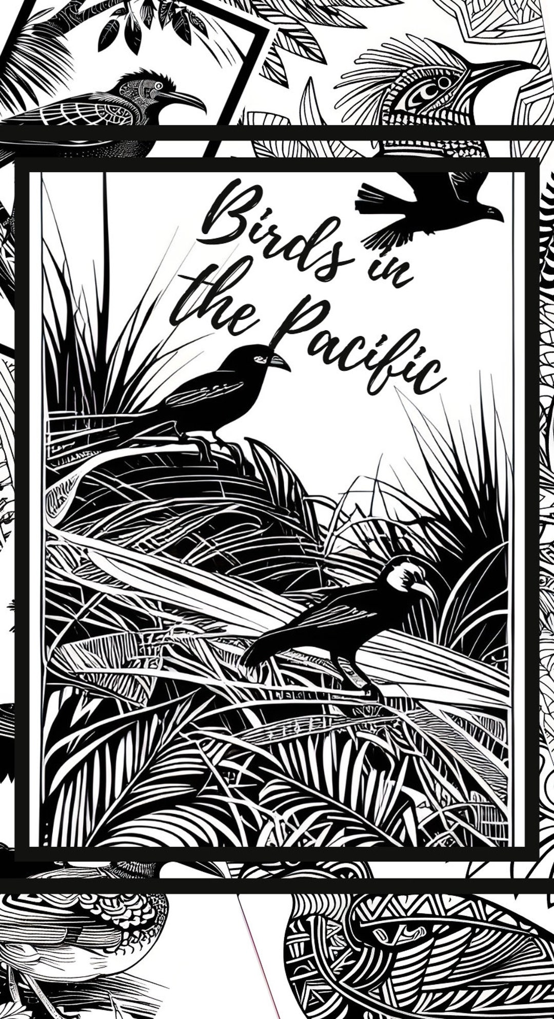 Birds in the Pacific Coloring Pages(2) - Etsy