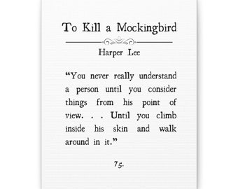 To Kill A Mockingbird real Courage Book Page Quote Art Print/bookish ...