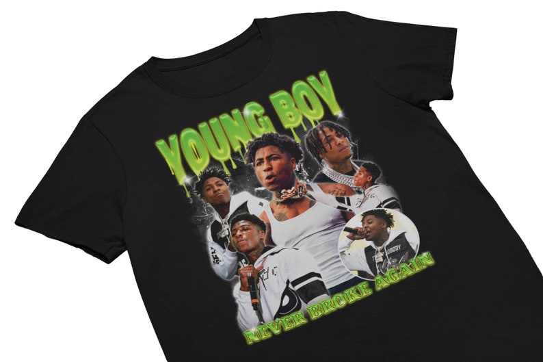 RETRO YOUNGBOY Vintage Shirt, Kentrell Desean Gaulden Never Broke Again ...
