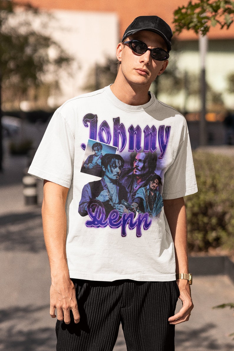 JOHNNY DEPP Vintage Shirt, Johnny Depp Homage Tshirt, Johnny Depp Tees ...