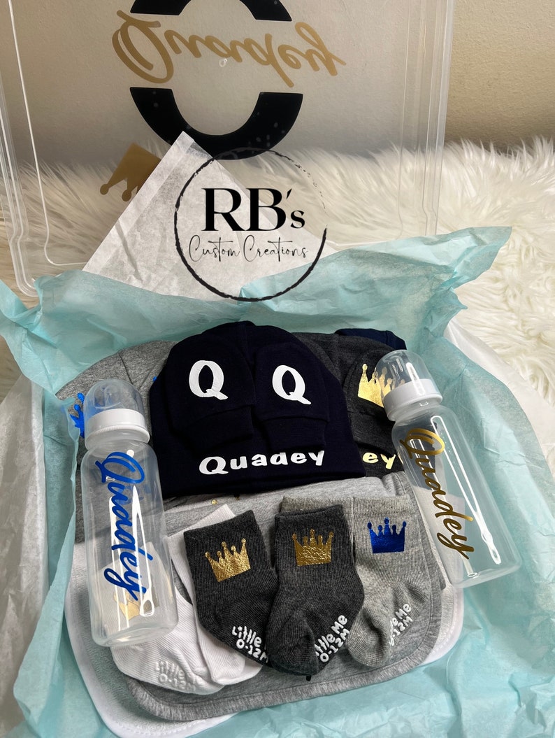 Personalized Custom Prince Theme Baby Boy Baby Box - Etsy