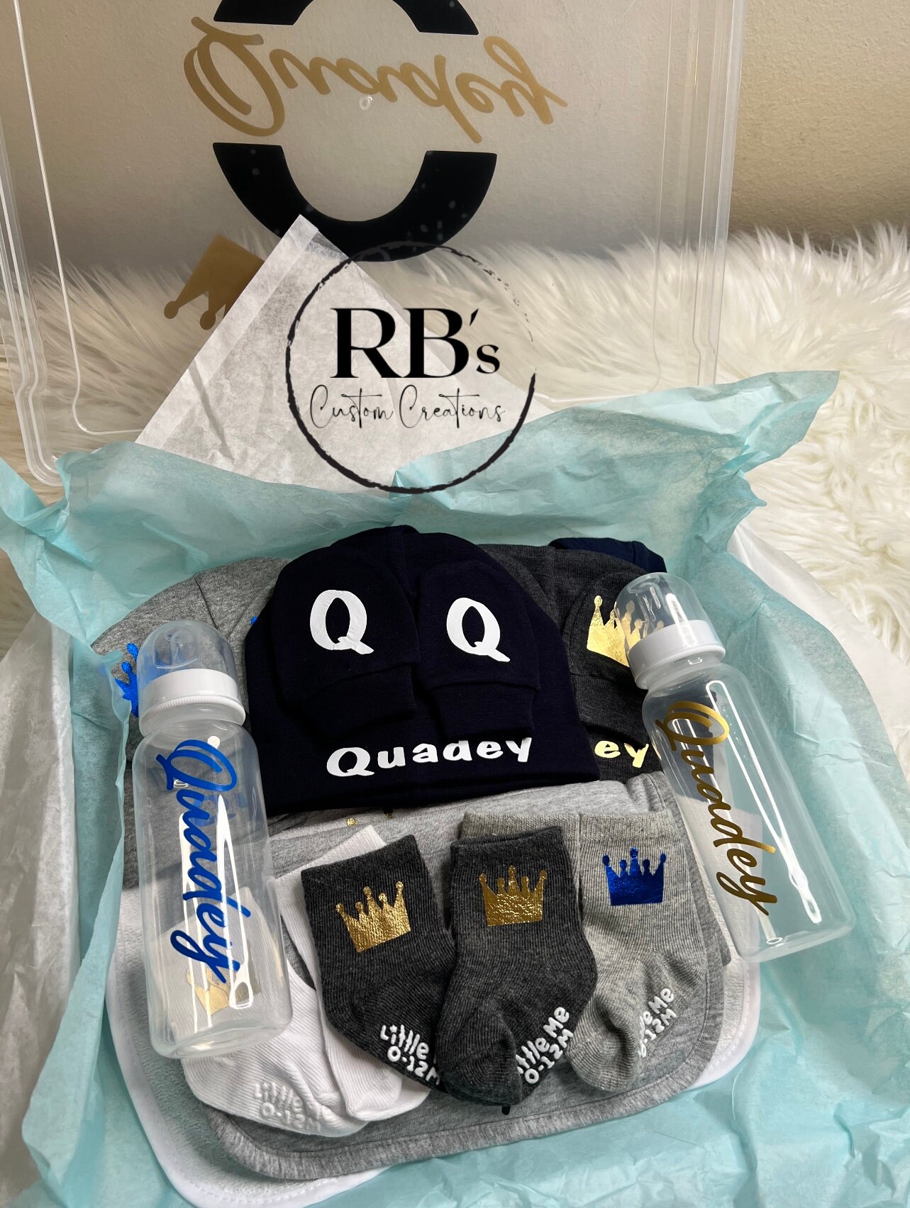 Personalized Custom Prince Theme Baby Boy Baby Box - Etsy