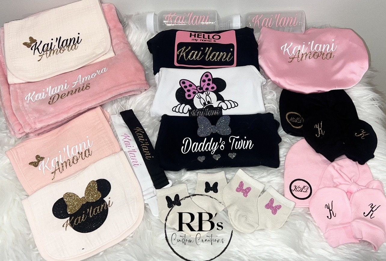 Personalized Custom Baby Girl Minnie Mouse Theme Baby Box - Etsy