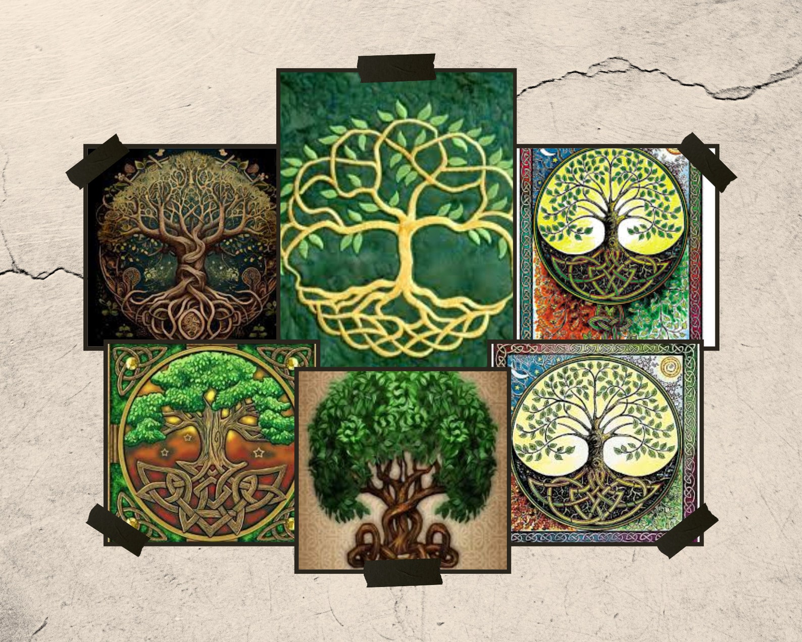 Ancient Celtic Tree of Life Collage Instant Digital Download - Etsy