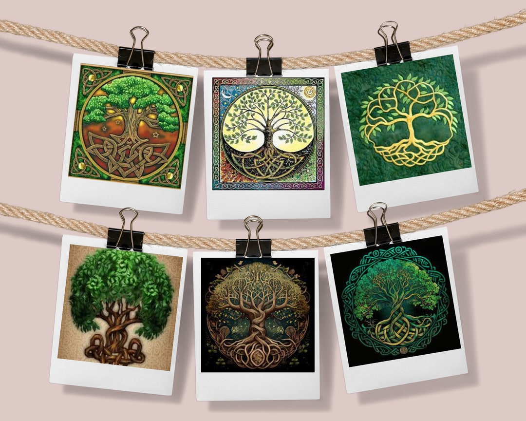 Ancient Celtic Tree of Life Collage- Instant Digital Download - Etsy