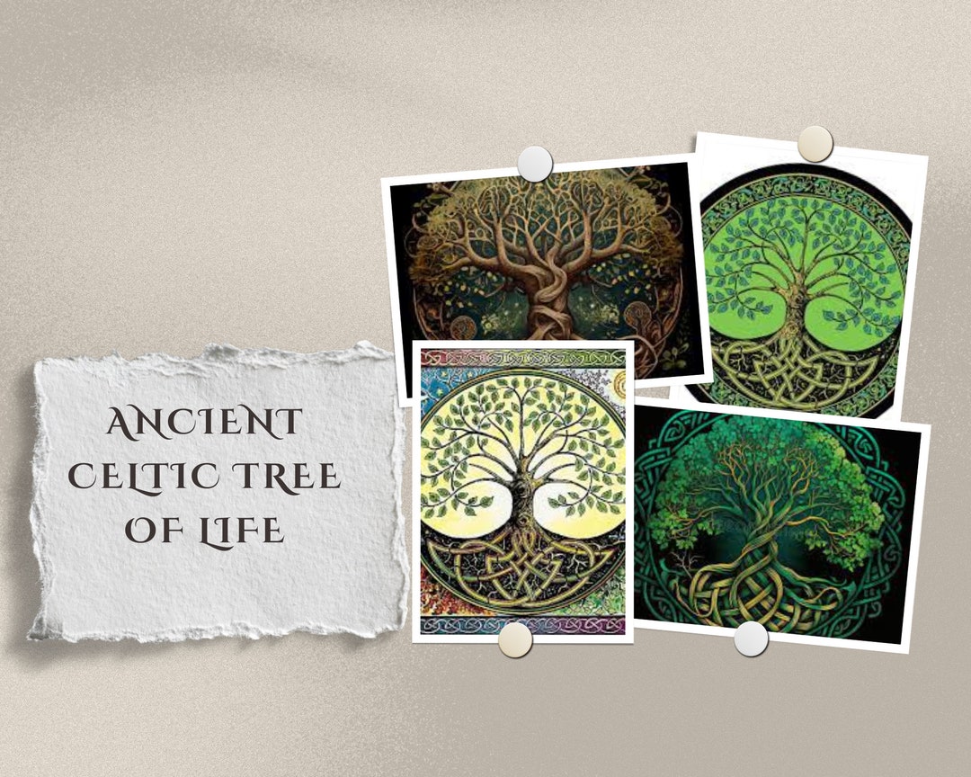 Ancient Celtic Tree of Life Collage- Instant Digital Download - Etsy