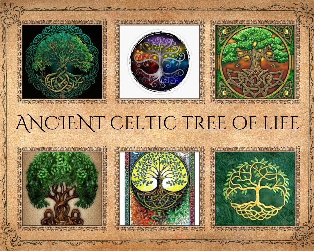 Ancient Celtic Tree of Life Collage Instant Digital Download - Etsy