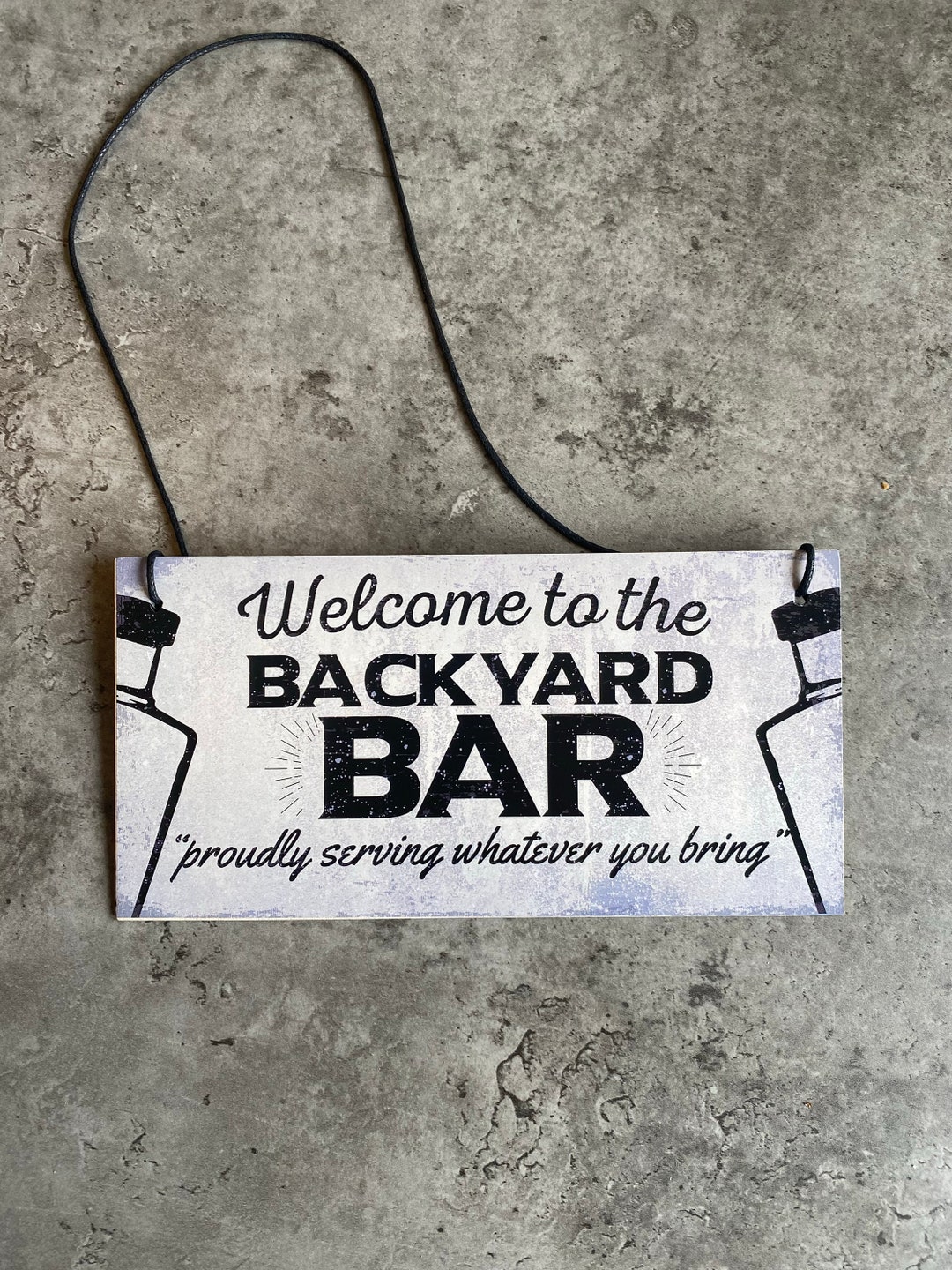 Bar Signage Backyard Bar Sign Outdoor Garden Sign Gifts - Etsy