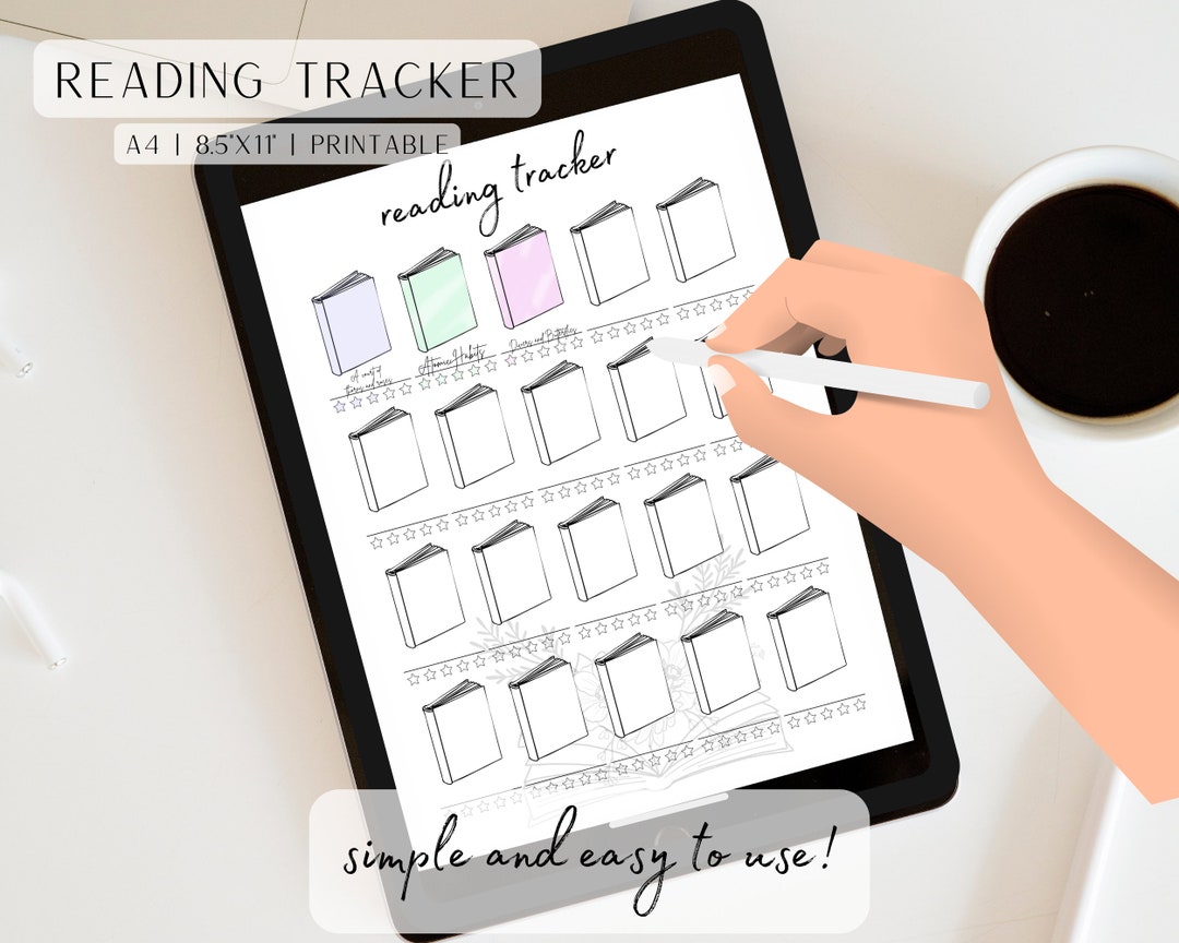 Digital Reading Tracker | Book Tracker, Planner Insert, Goodnotes ...