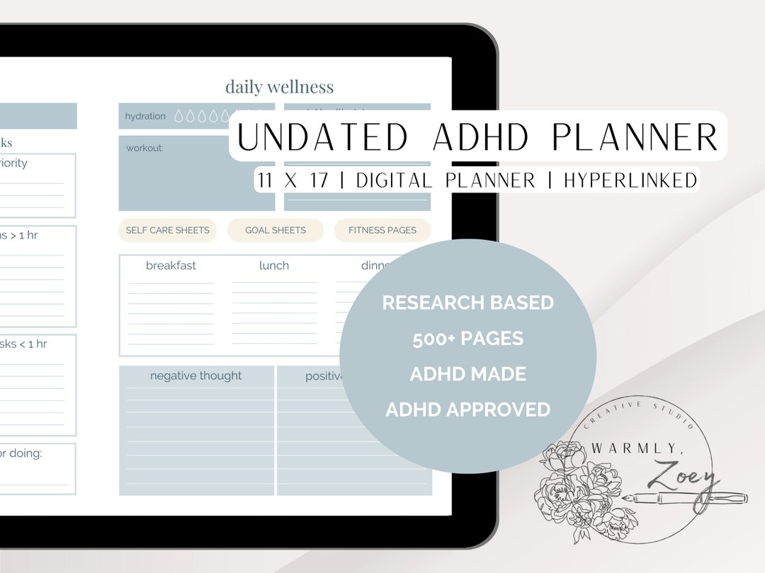 ADHD PLANNER || Science Based Planner, Adult ADHD Planner, 2025 Planner ...