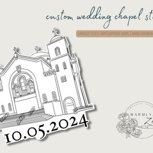 Custom Wedding Venue Sticker | Wedding Venue, Wedding Sticker, Bride ...