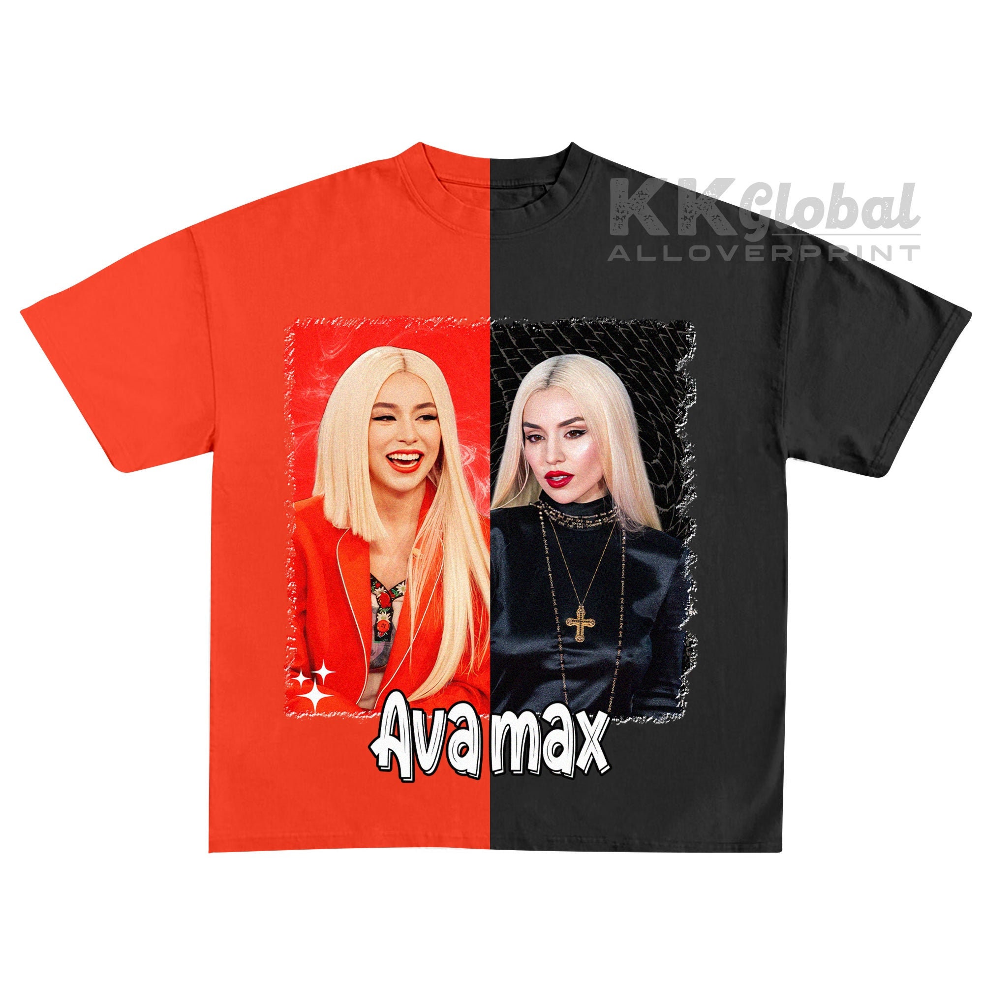 Ava max Two Tone Split shirt 3D, Ava max On Tour (Finally) Shirt, Ava ...