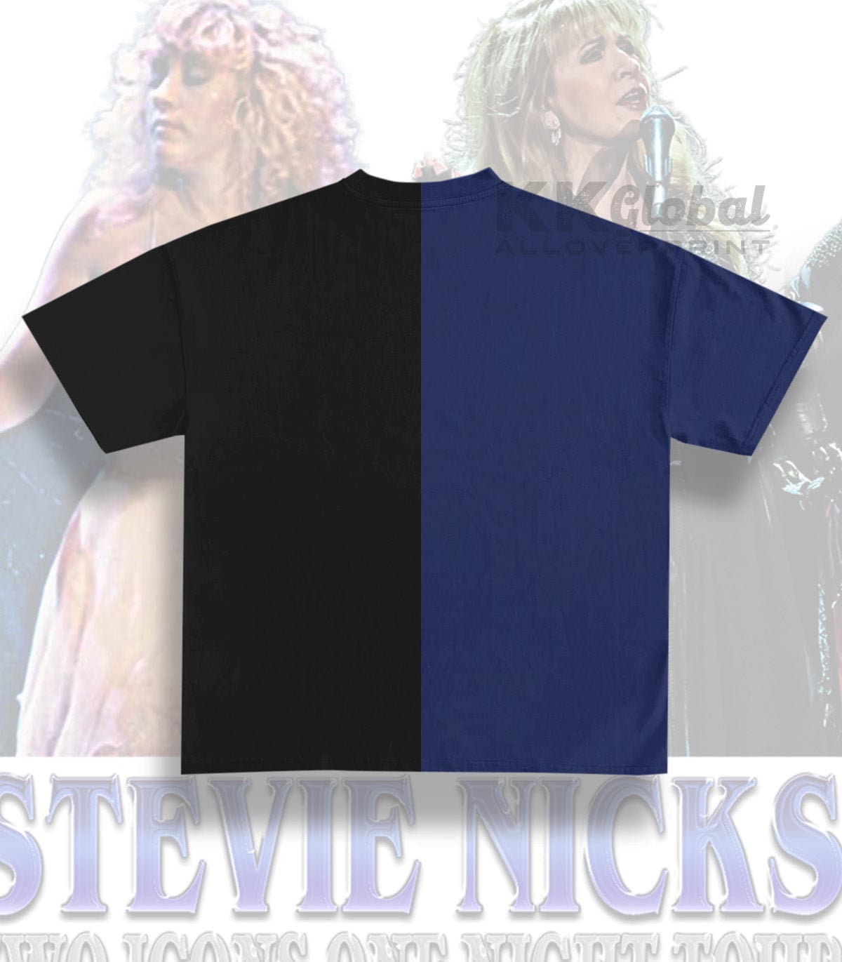 Stevie Nick Two Tone Split shirt 3D, Stevie Nick Two Icons, One Night ...