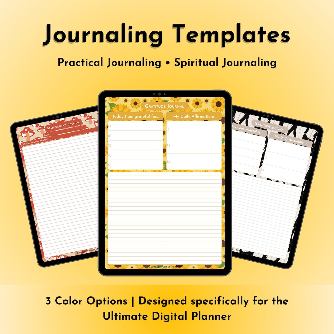 Journal Templates Digital Templates Journaling Daily Journaling Prompt ...