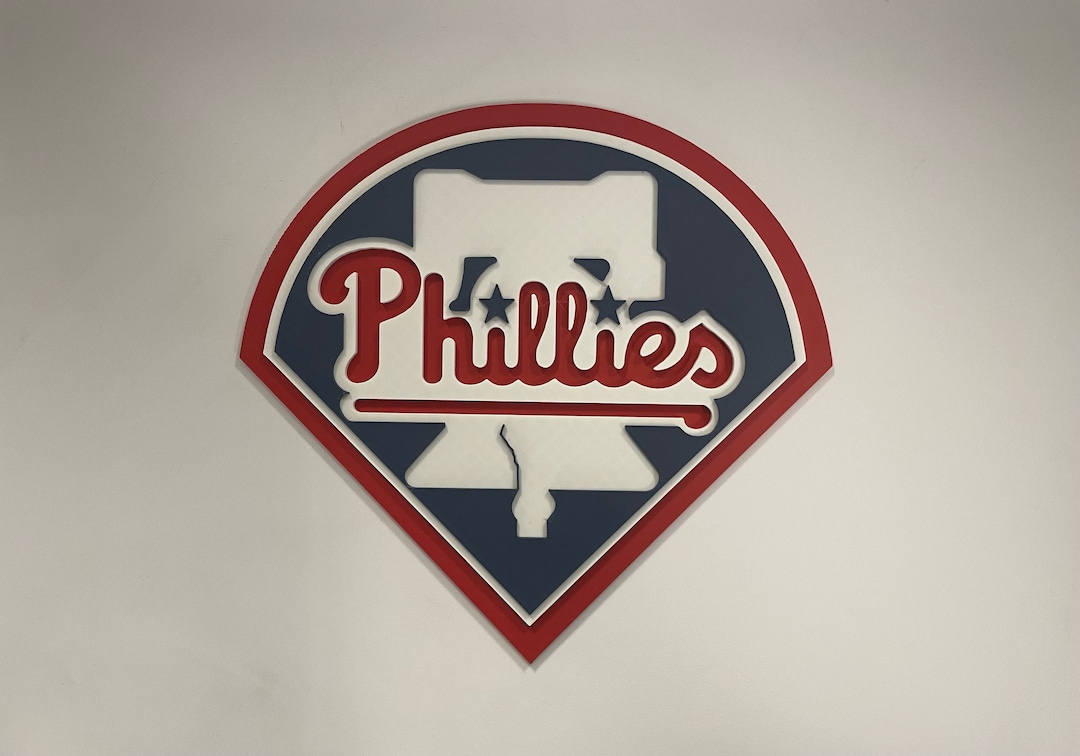 Phillies Diamond | Custom 3D Printed Sign | Wall-mounted Decor for Man ...