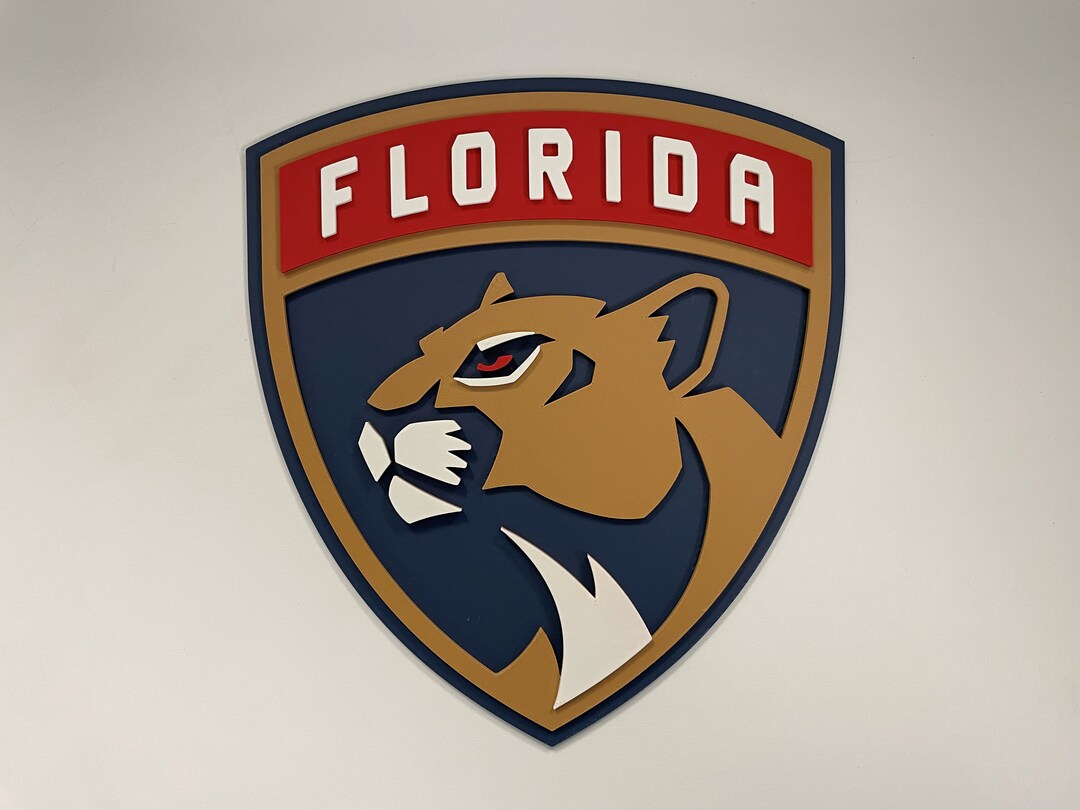 FL Panthers | Custom 3D Printed Sign | Wall-mounted Decor for Can Cave ...