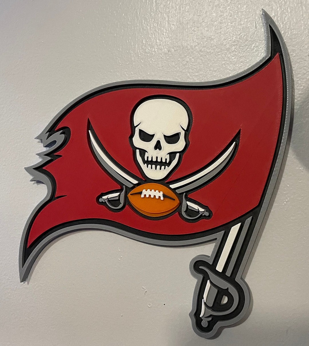 Buccaneers - Custom 3D Printed Man Cave Wall Art - Etsy