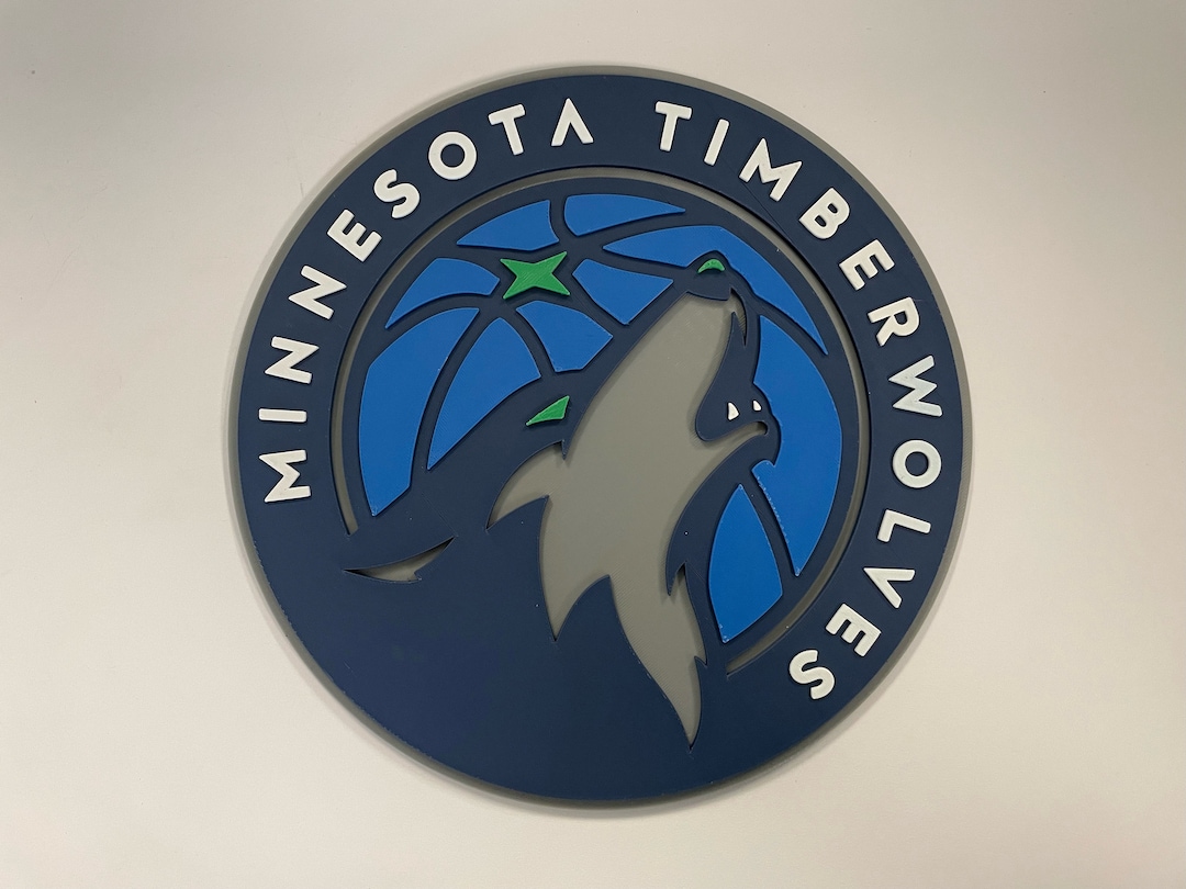 Timberwolves | Custom 3D Printed Sign | Wall-mounted Decor for Man Cave ...