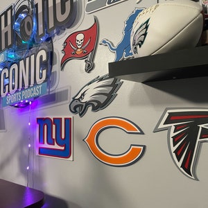 Falcons - Custom 3D Printed Man Cave Wall Art - Etsy