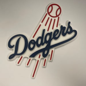 Dodgers | Custom 3D Printed Sign | Wall-mounted Decor for Man Cave - Etsy