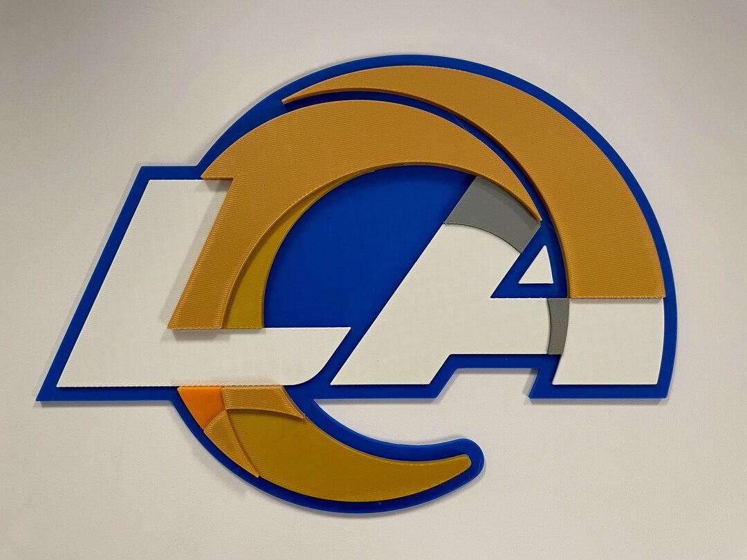 Rams Custom 3D Printed Man Cave Wall Art - Etsy