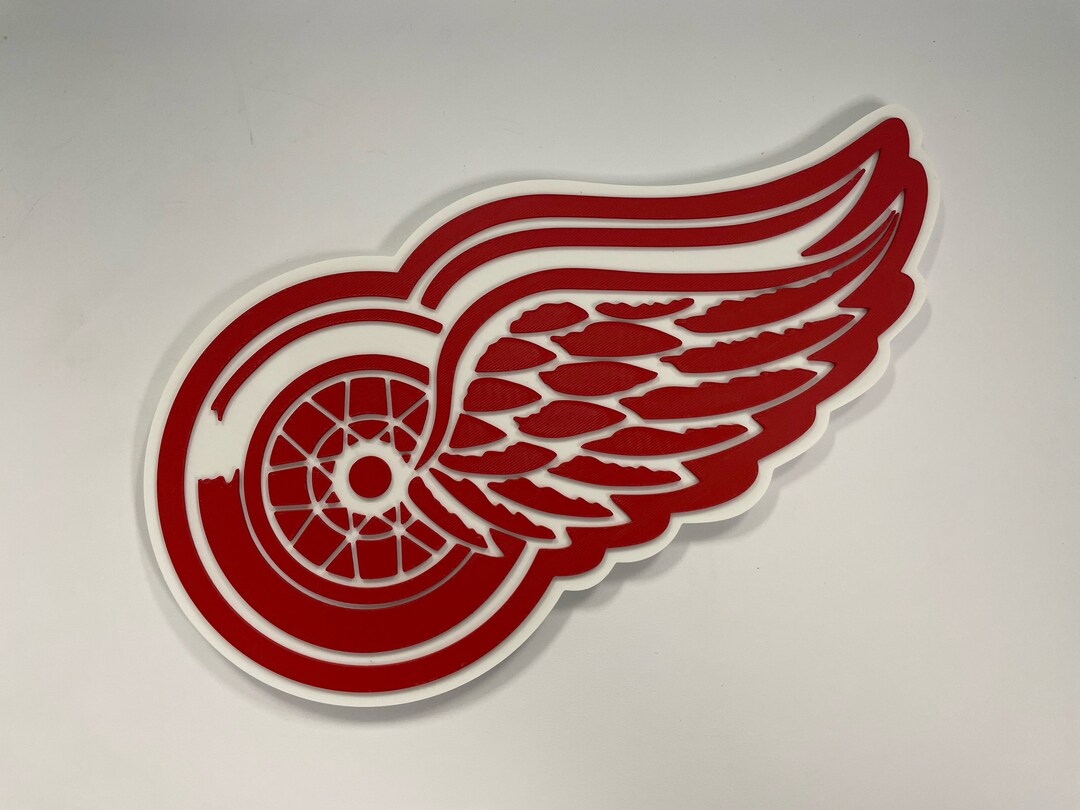 Red Wings | Custom 3D Printed Sign | Wall-mounted Decor for Can Cave - Etsy