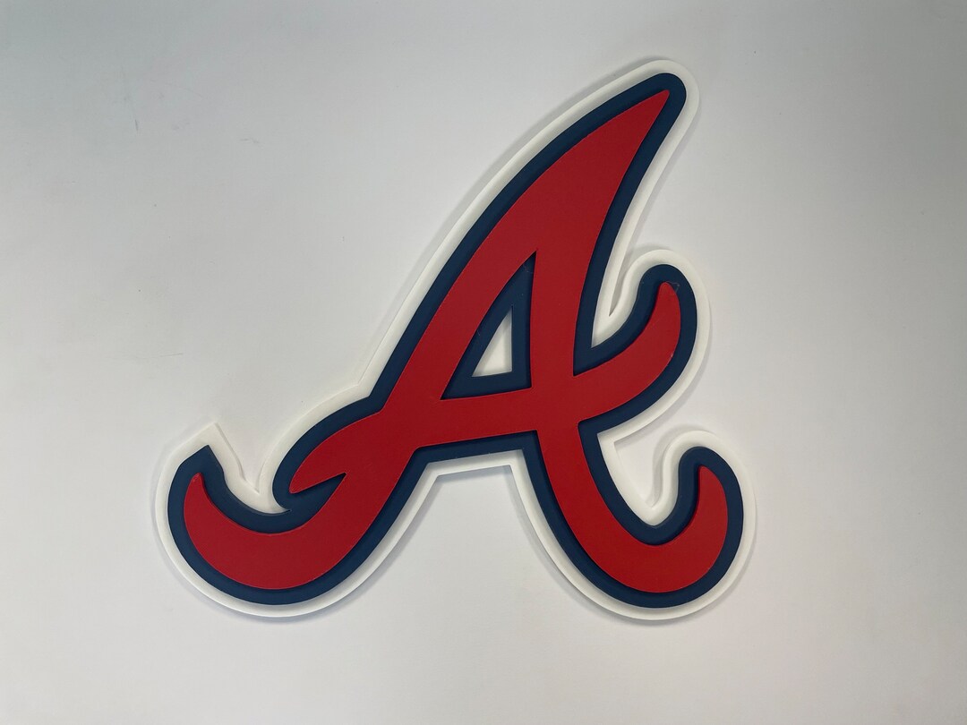 Braves | Custom 3D Printed Sign | Wall-mounted Decor for Man Cave - Etsy