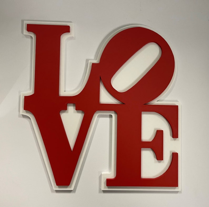 Love Sign - Philadelphia | Custom 3D Printed Sign | Wall-mounted Decor ...