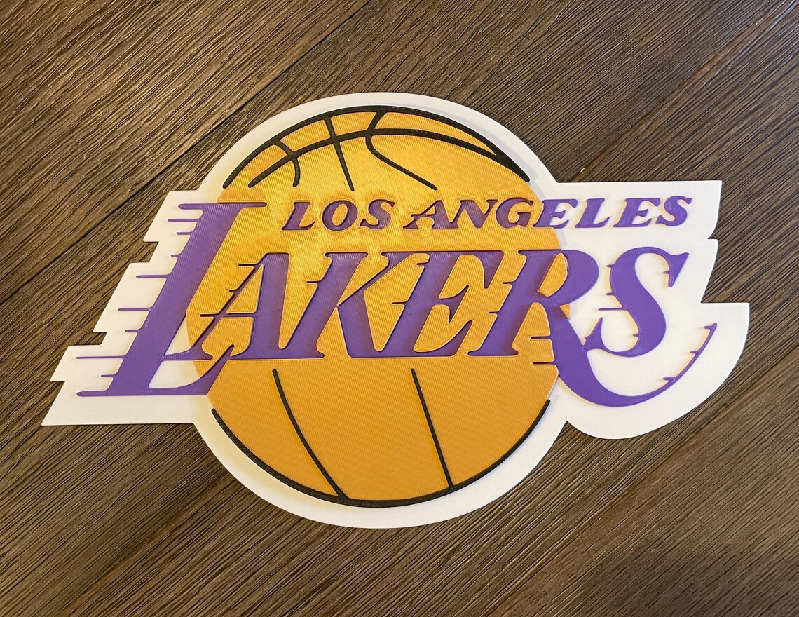 Lakers Custom 3D Printed Sign Wall-mounted Decor for Man Cave - Etsy