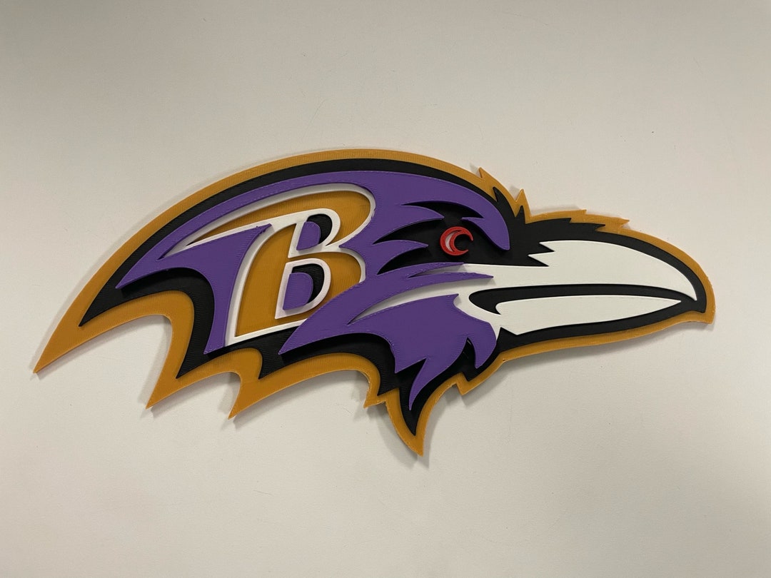 Ravens - Custom 3D Printed Man Cave Wall Art - Etsy