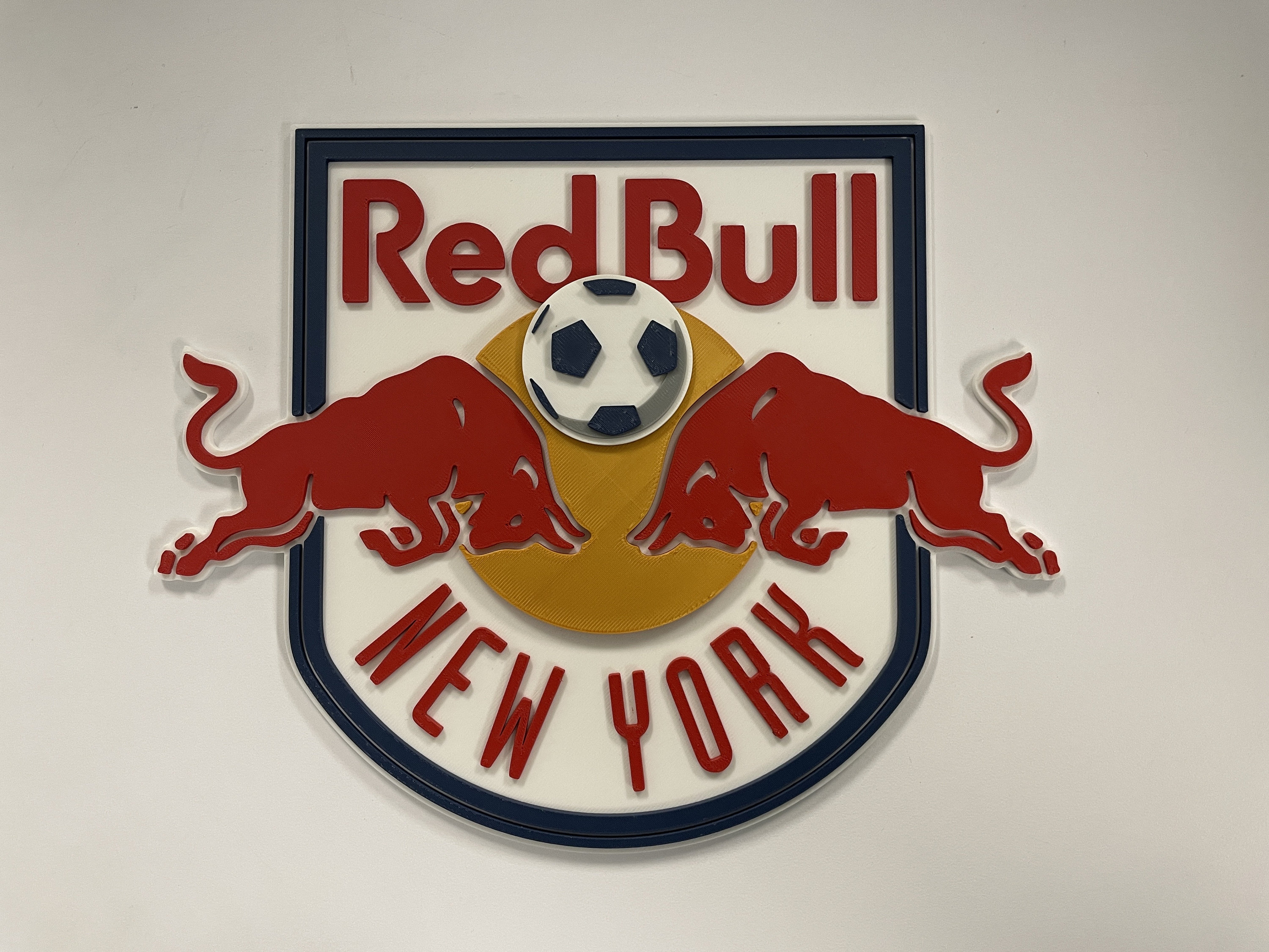 Red Bulls | Custom 3D Printed Sign | Wall-mounted Decor for Man Cave - Etsy