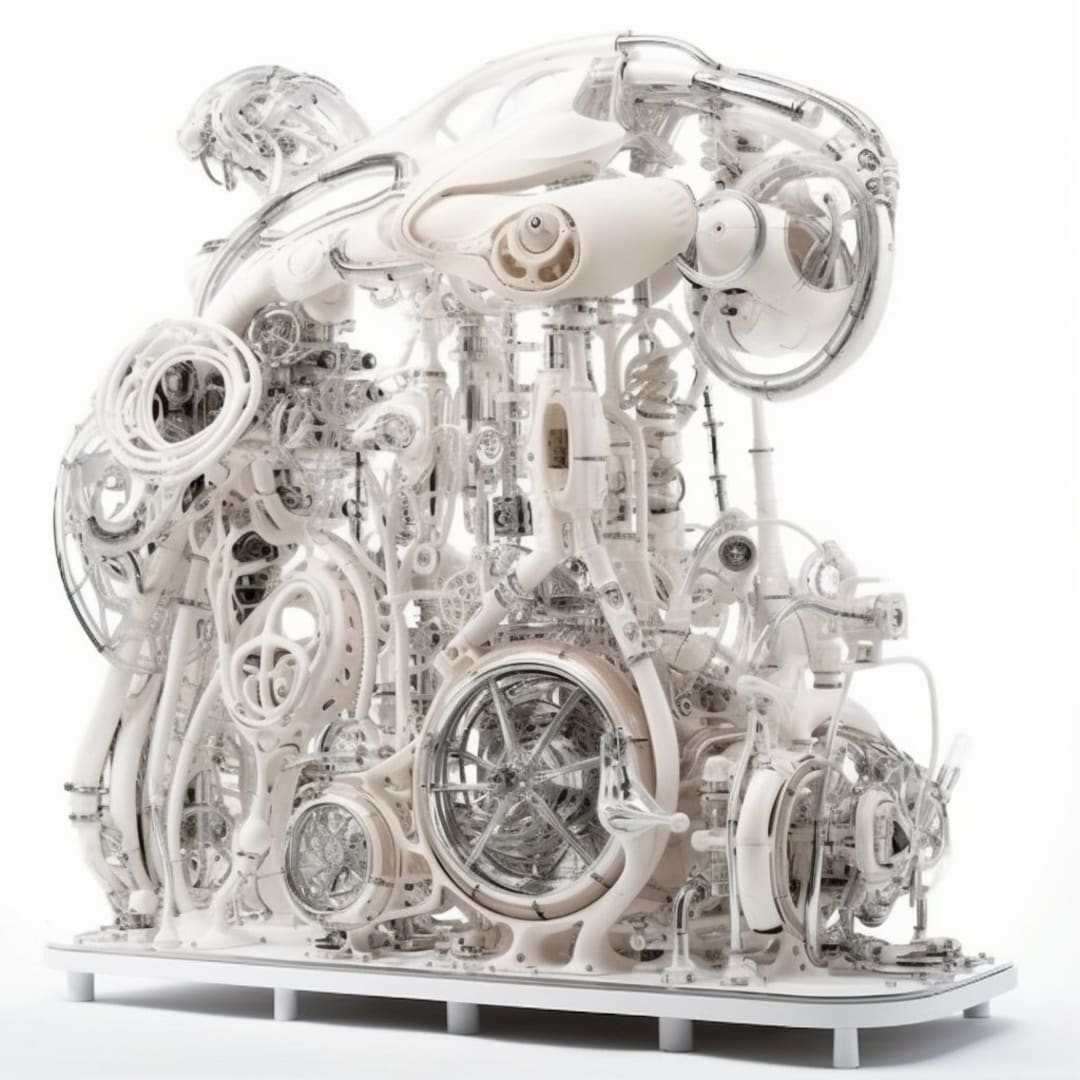 Organic Machines Futuristic Artworks With Fluid Forms and - Etsy