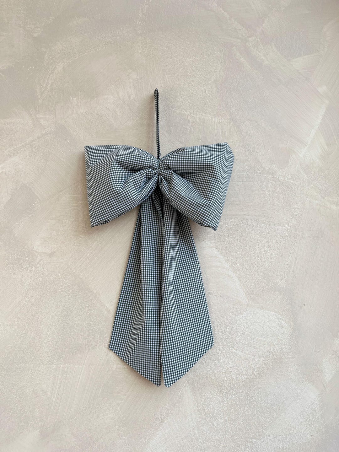 Big Green Checkered Bow - Christmas Bow - Etsy